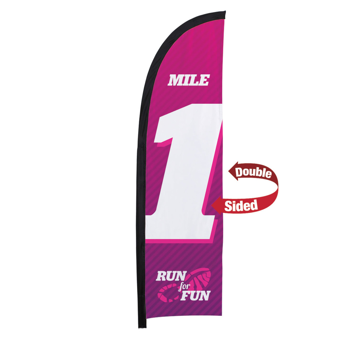 7' Premium Blade Sail Sign Replacement Flag (Double-Sided | Lasting ...