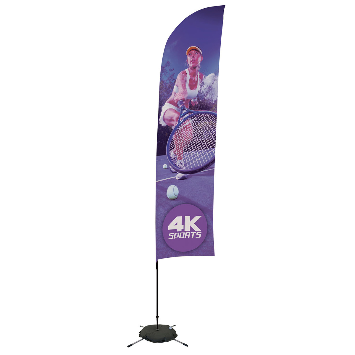 13' Streamline Blade Sail Sign Kit (Single-Sided with Scissor Base ...