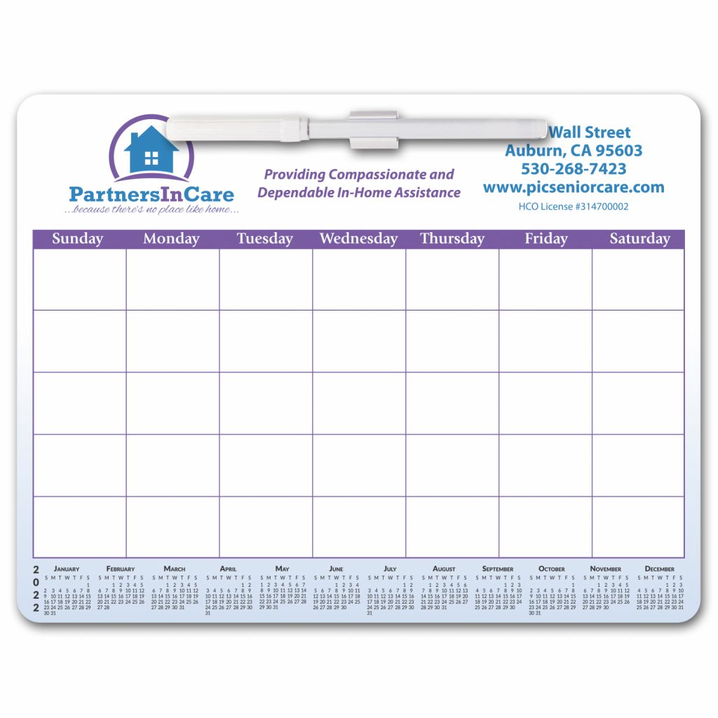 Magnet LLC Memo Board Calendar w/ Mag | Lasting Impressions