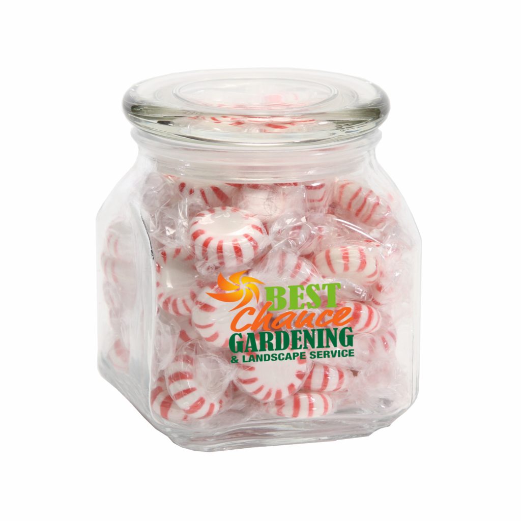 The 1919 Candy Company Striped Peppermints in Med Glass Jar | Lasting ...
