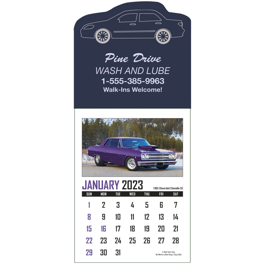 Memorable Muscle Stick Up Calendar | Lasting Impressions