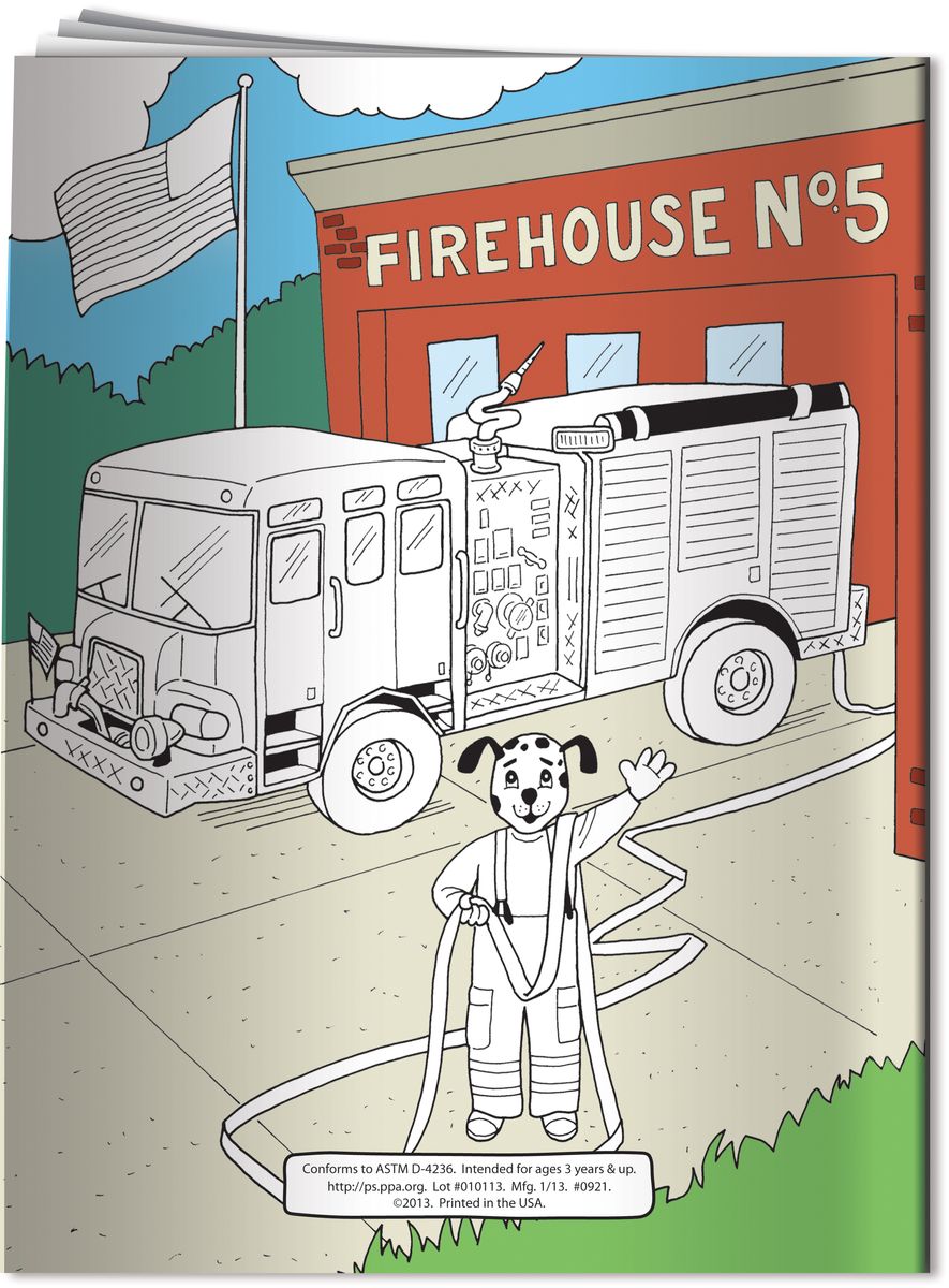 Coloring Book: Practice Fire Safety | Lasting Impressions